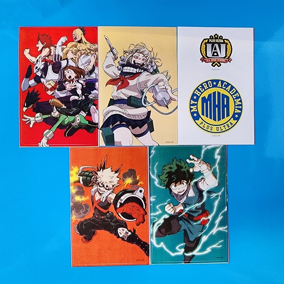 Allstar | Other | Set Of 5 My Hero Academia Vending Machine Stickers ...